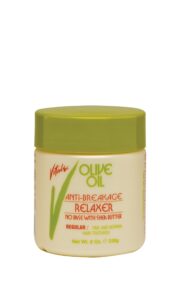 olive oil no base relaxer regular, 8oz - anti breakage hair strengthening treatment by vitale vn32