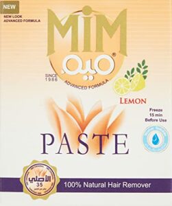 mim hair remover paste, 100% natural, 3.2-oz. box