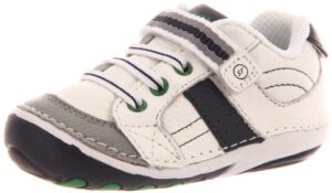 stride rite boys srt soft motion artie athletic sneaker, white/navy, 3.5 infant us