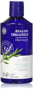 avalon organics thickening shampoo complex (packaging may vary), biotin b, 14 fl oz