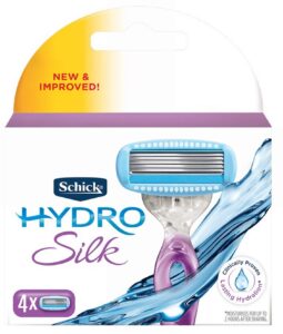 schick hydro silk cartridges 4 ea