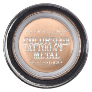 maybelline new york eyestudio colortattoo metal 24hr cream gel eyeshadow, bad to the bronze, 0.14 ounce (1 count)