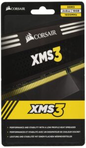 corsair 16gb xms3 (2x 8gb) ddr3 sdram 1600mhz 240-pin 16 dual channel kit ddr3 1600 (pc3 12800) cmx16gx3m2a1600c11