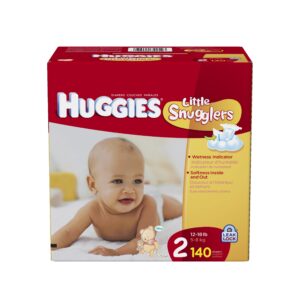 huggies little snugglers size 2 giant pack, 140 count