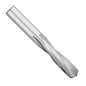 kodiak cutting tools kct142569 usa made stub length solid carbide drill bit, 2 flute, 44 wire diameter, 1/2" length of cut, 1-1/2" overall length