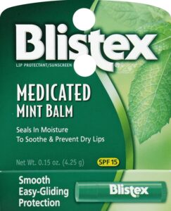 blistex medicated mint balm spf 15 0.15 oz (pack of 5)