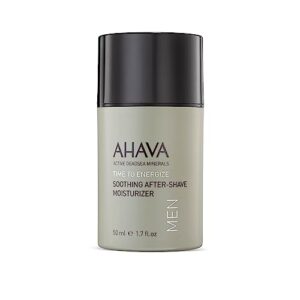 ahava men's soothing after-shave moisturizer - light-absorbing lotion to calm, hydrate & relieve the skin after shaving, enriched by exclusive osmoter & g-force blend, calendula & hamamelis, 1.7 fl.oz