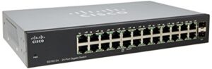 cisco compact 24-port gigabit switch with 2 combo mini-gbic ports (sg102-24-na)