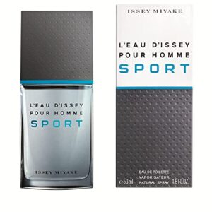 issey miyake l'eau d'issey pour homme sport eau de toilette spray for men, 1.6 ounce