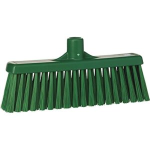 vikan 31662 broom,straight neck,medium,12",pp/pbt,green