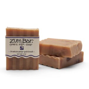 zum bar goat's milk soap - frankincense-patchouli - 3 oz (3 pack)