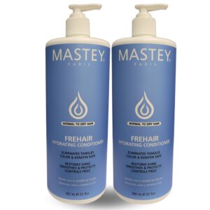 mastey paris professional cream hair care, sulfate free, lipid & amino acid fortified, with uv blocking antioxidants - 33 fl oz