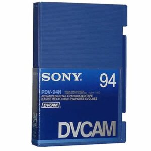 sony dvcam large cassette tape, 94 min. without chip, pdv-94n