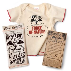 wrybaby mysterio baby tee predicts your child's future | natural, 0-12m