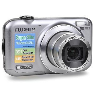 fujifilm finepix jx400 16mp 5x optical/7.2x digital zoom hd camera (silver)