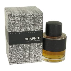 claude montana graphite eau de toilette for men, 3.3 ounce