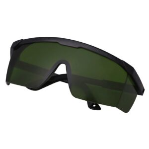 hde uv laser eye protection safety glasses w/case