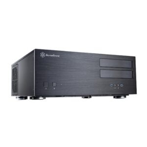 silverstone technology home theater computer case with aluminum front panel for e-atx/atx/micro-atx motherboards gd08b