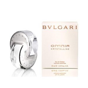 bvlgari women's omnia crystalline eau de toilette spray,silver,1.33 oz