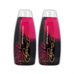 lot 2 ed hardy hollywood bronze indoor tanning lotion accelerator bronzer dark