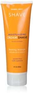 (2 pack) trader joe's honey mango moisturizing shave cream with aloe vera and vitamin e for men and women