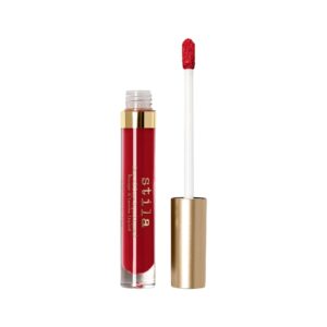 stila stay all day liquid lipstick, matte | long-lasting color wear, no transfer or bleed | hydrating & lightweight with vitamin e & avocado oil for soft lips | fiery, .10 fl. oz.