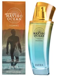 jafra navigo eau de toilette lot of 5 sample vials .03 fl. oz/each