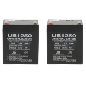 upg set of 2 razor e175 12 volt 5amph sla replacement scooter batteries