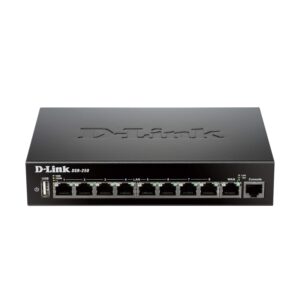 d-link vpn router, 8 port gigabit with dynamic web content filtering (dsr-250)