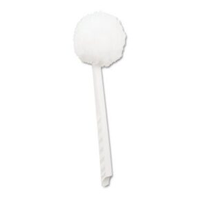 unisan toilet bowl mop, white, 12 inches long, 12 mops per carton, sold by the carton