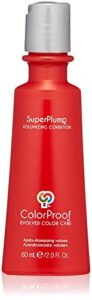 colorproof superplump line volume conditioner 2 fl. oz. volumizing sulfate free conditioner, madagascar vanilla scent