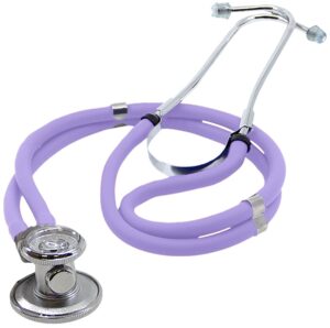 dixie ems sprague-rappaport type two tube stethoscope – lavender