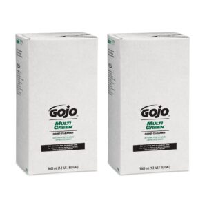 gojo multi green hand cleaner gel, citrus scent, 5000 ml multi-purpose hand cleaner refill pro tdx dispenser (pack of 2) - 7565-02