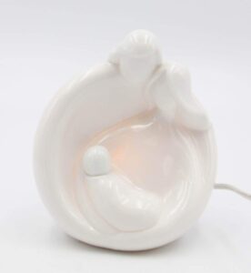 6 inch festive"holy family" scene white night light decoration