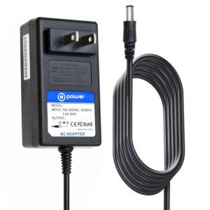 t power 12v charger for crosley radio cr49 cr49-bt cr49-ta cr249 cr249-ta cr32cd cr6233a cr6233a-re cr7002a cr7002a-pa tech turntable record player i.t.e switching power ac dc adapter