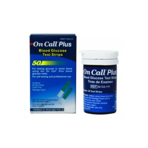 on call blood glucose test strips 50 ct.