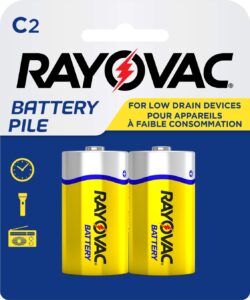 rayovac heavy c duty batteries, 4c-2bd, 2-pack