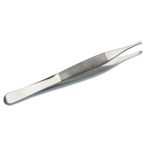 graham-field 2758 grafco adson thumb tissue forceps, stainless steel, 1 x 2 teeth, 4-3/4" length