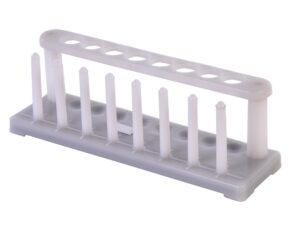 american educational plastic test tube rack, 8 holes, 16mm diameter