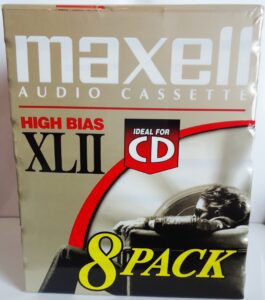 maxell high bias xl-ii 90 audio cassette tape (8 pack)