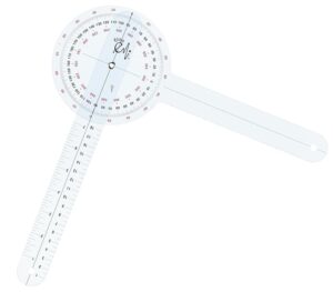 emi plastic 12" goniometer 360 degree isom - 12" egm-422