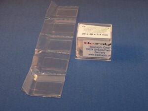 hemacytometer cover slips 20x26, 10 pack (10 per pack)