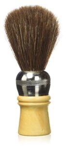 vie-long 04312 professional horse hair shaving brush, metal/wooden handle