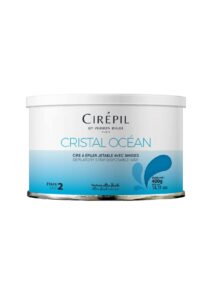 cirepil - cristal ocean - 400g / 14.11 oz wax tin - unscented - ultra-fluid gel texture - perfect for large body areas & sensitive skins - rosin & beeswax free - strips needed