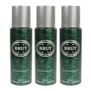 brut 3 x original deodorant body spray 200ml for men faberge