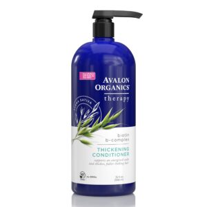 avalon organics therapy thickening conditioner, biotin b-complex, 32 oz