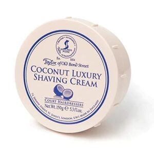 taylor of old bond street shaving cream bowl, coconut, 5.3 ounce 01016