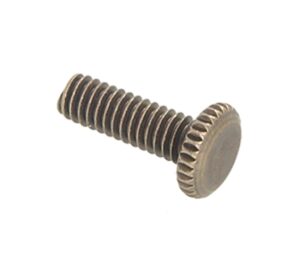 b&p lamp® 8/32 antique brass finish thumbhead screws, 3/4" length