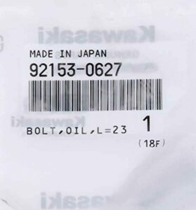 kawasaki 92153-0627 - bolt,oil,l=23