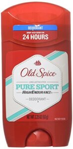 old spice old spice high endurance deodorant long lasting stick pure sport, pure sport 2.25 oz